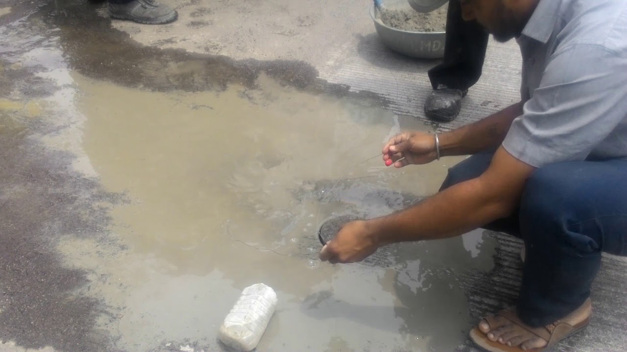 Core cutting test on cement concrete road part 3 - YouTube
