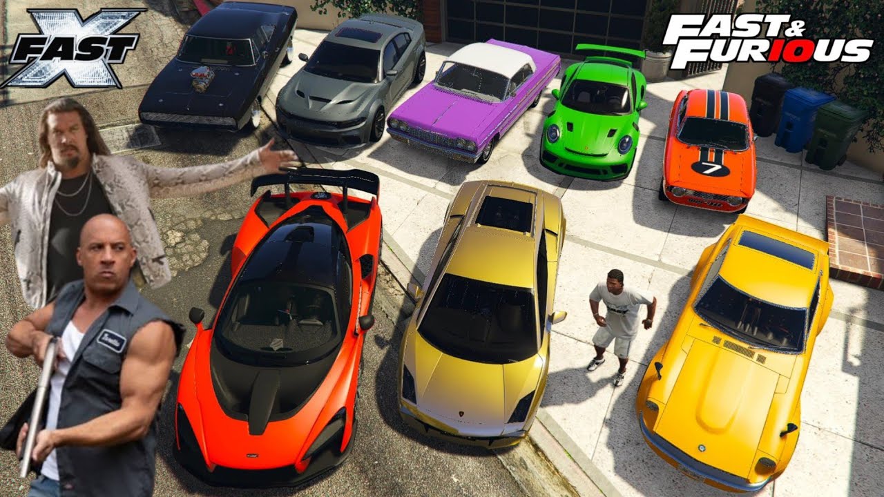 Gta 5 Stealing Fast And Furious X Cars With Franklin Gta V Real