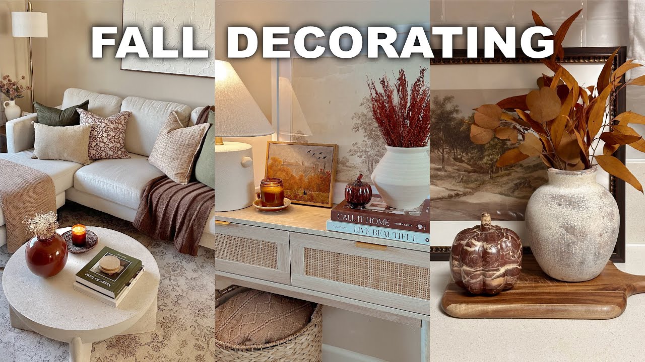 FALL DECORATE WITH ME 2024 | Cozy Fall Decorating Ideas | Fall Living ...