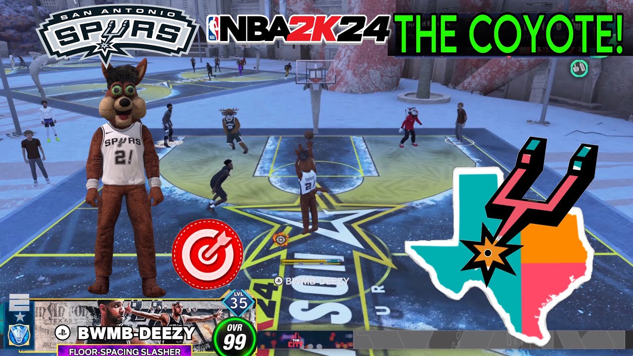 THE COYOTE (San Antonio Spurs Mascot) IS UNSTOPPABLE in NBA 2K24! 2K24 ...