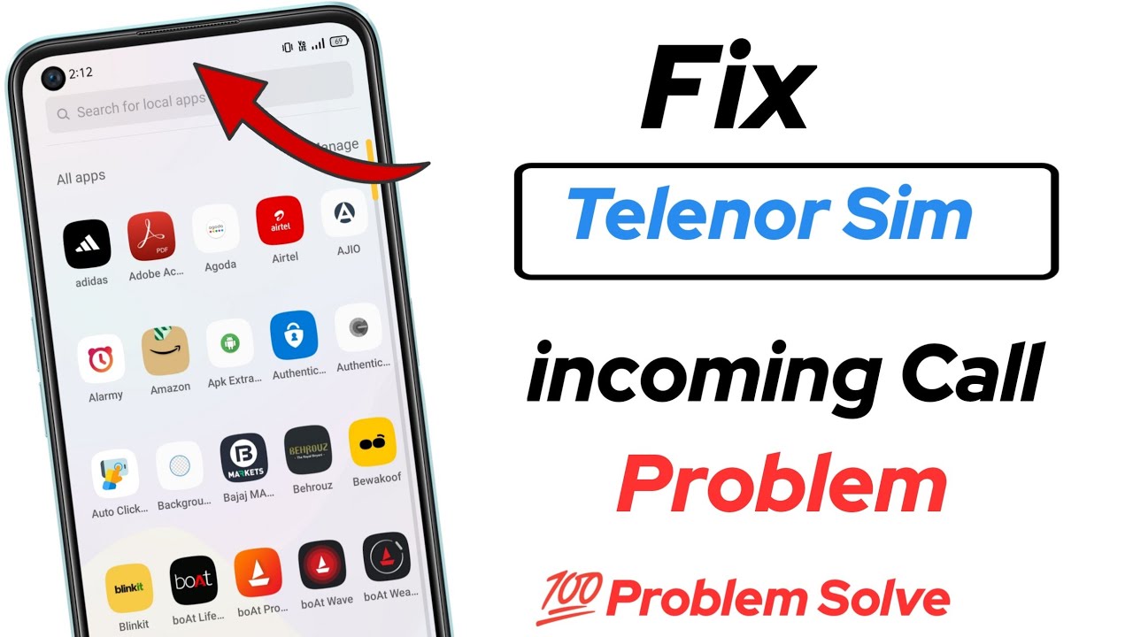 Telenor sim incoming call problem - YouTube