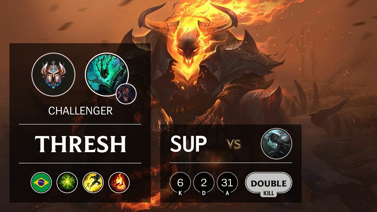 Thresh Support vs Senna - BR Challenger Patch 9.24 - YouTube