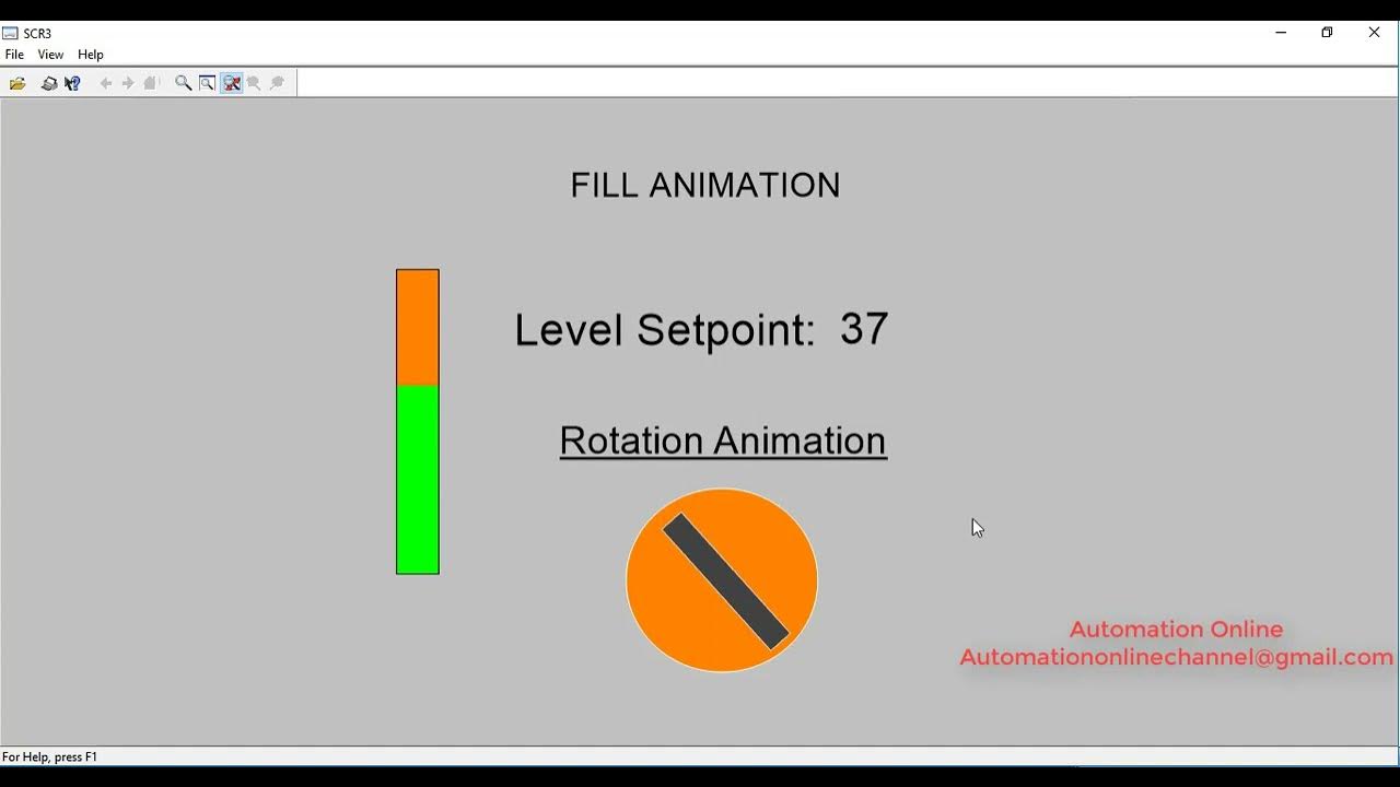 SCADA GE Proficy Cimplicity animation - Fill and Rotation - YouTube