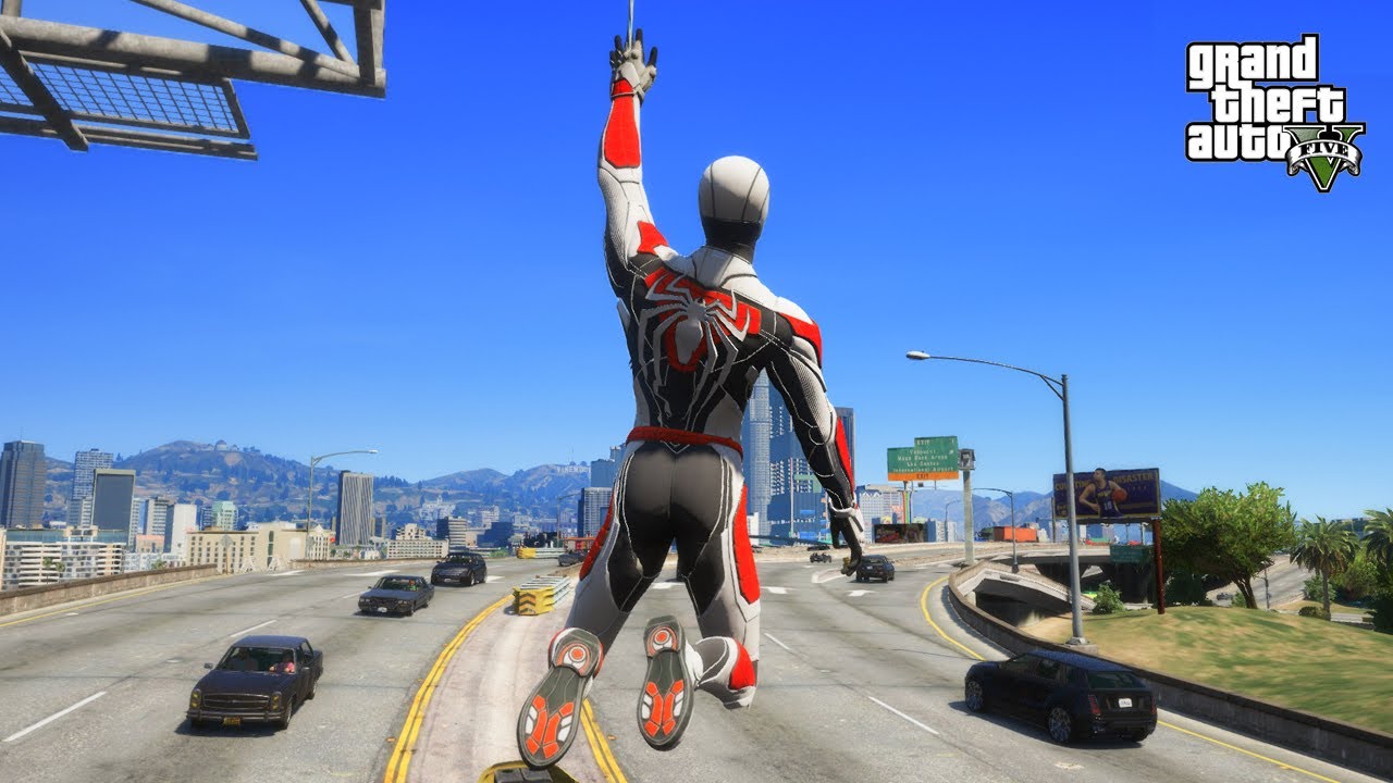 Spider-Man Mod GTA 5 Armored Advanced Suit - YouTube