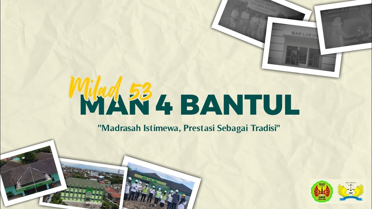Video Dokumenter Sejarah Berdirinya MAN 4 Bantul - YouTube