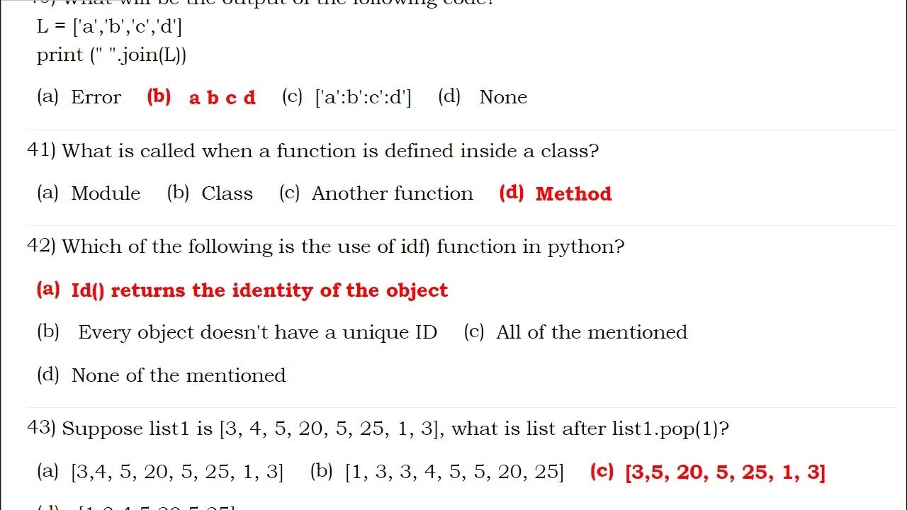 12TH CBSE COMPUTER SCIENCE MCQS TEST ANSWERS - YouTube