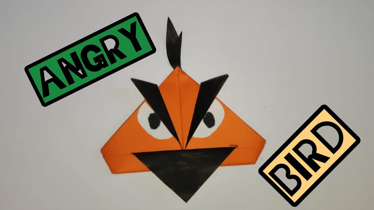 Angry birds🐦‍⬛/ How to make paper birds /Origami Diy#origami # ...