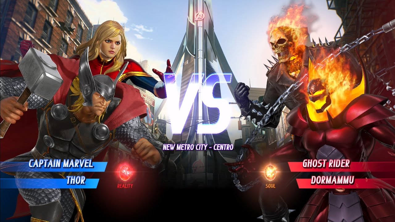 Captain Marvel y Thor Vs Ghost Rider y Dormammu Marvel Vs Capcom ...