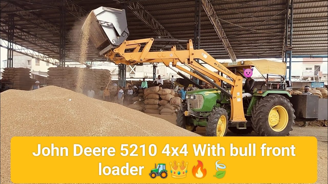 JOHN DEERE 5210 4x4 With bull ultra front loader #tractorvideos #4x4 ...