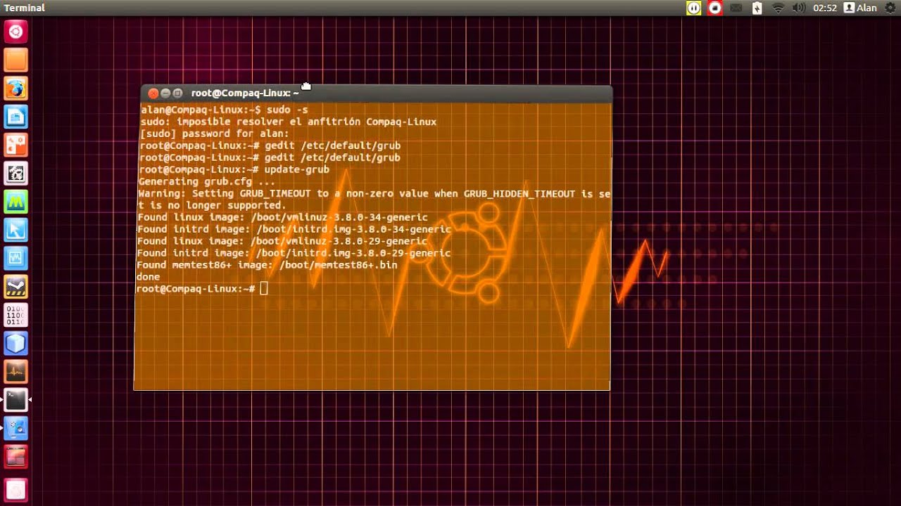Como Iniciar Ubuntu en modo texto - YouTube
