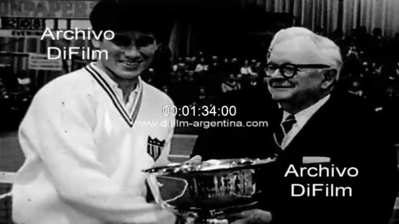 DiFilm - Charlie Pasarell vs Ron Holmberg - Philadelphia Indoors 1966 ...