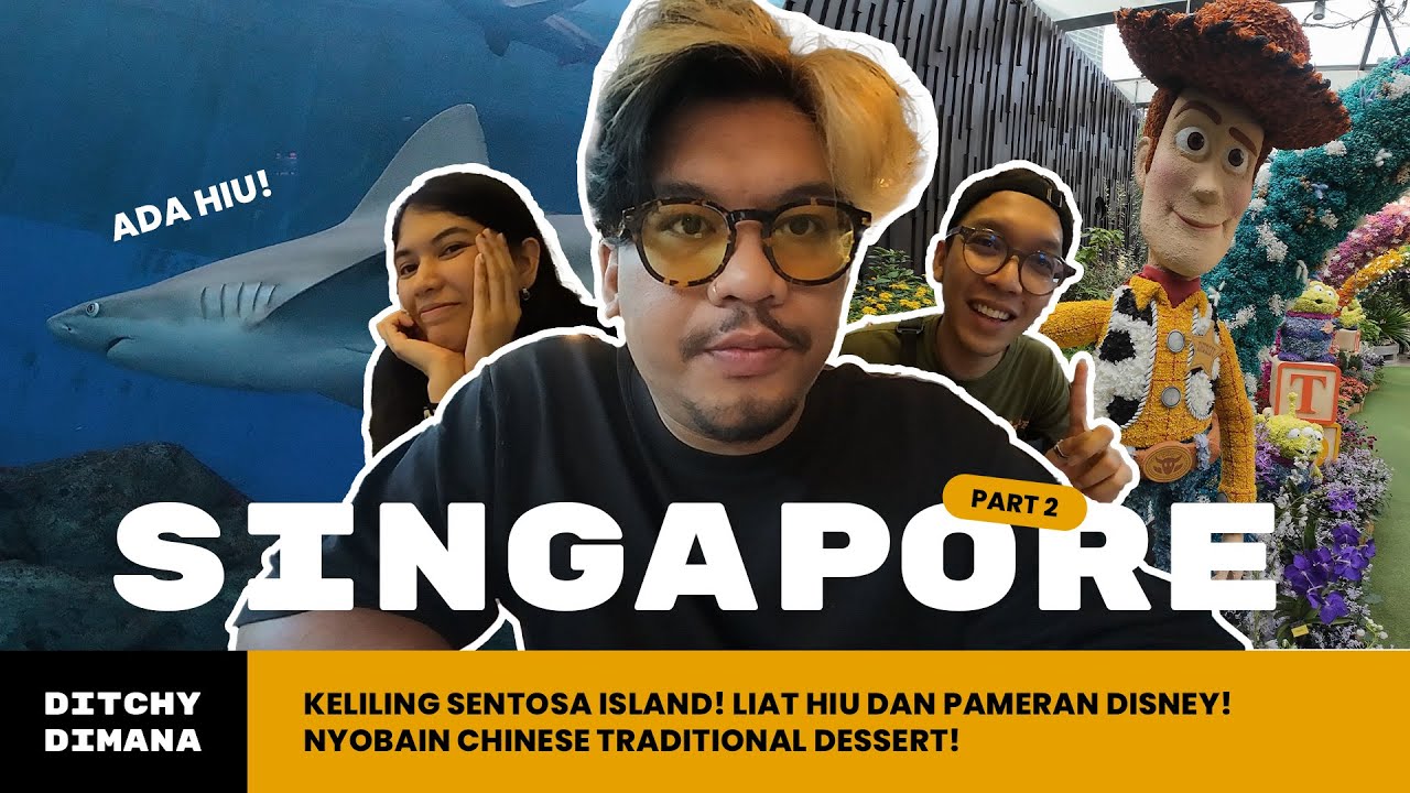 Liat Hiu di SEA Aquarium + ngeliatin pameran Disney! Makan Dessert ...