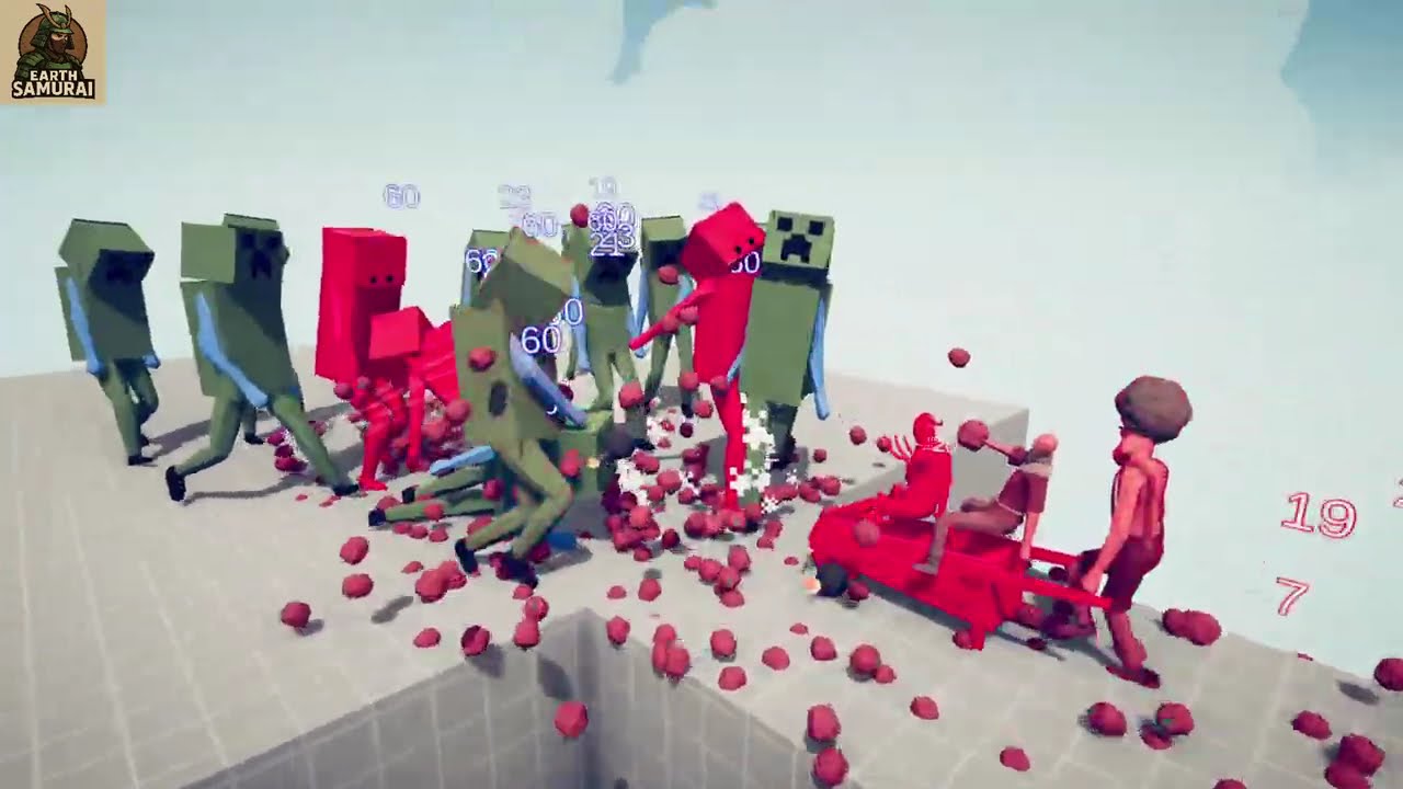 Medium Size MINECRAFT CREEPER Army vs Every God | Tabs Simulator - YouTube