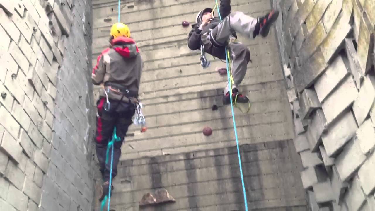 Rope ascent technique @ bornem belgium - YouTube