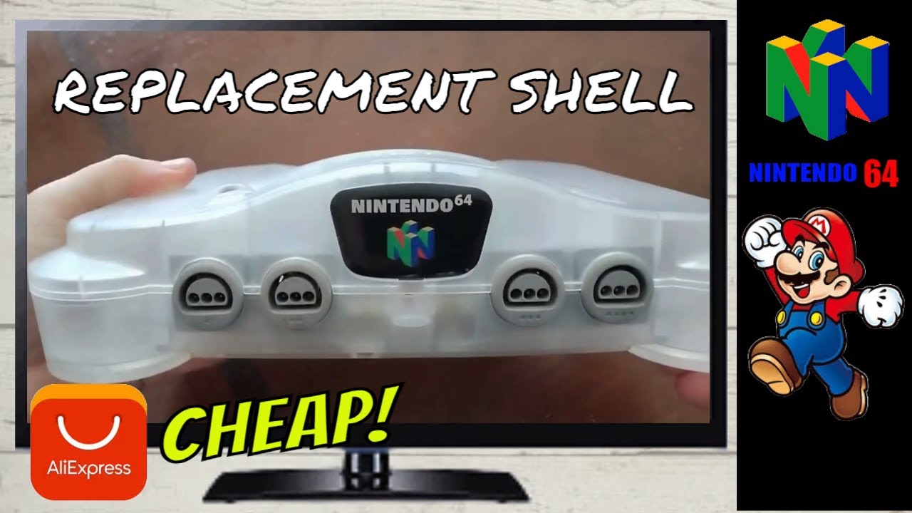 NINTENDO 64 Replacement Shell (Transparent Clear) Console Mod - YouTube