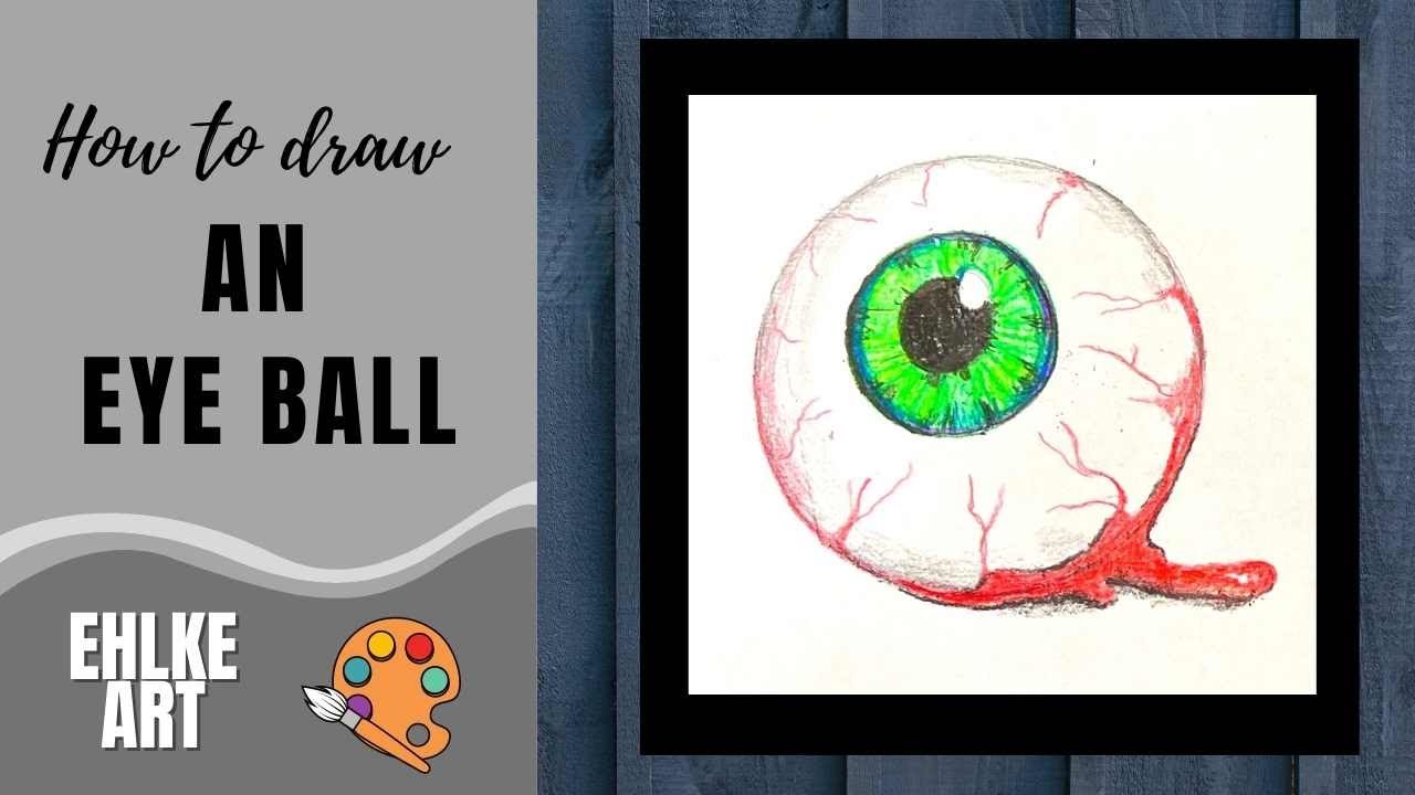 How to DRAW an EYE BALL - YouTube