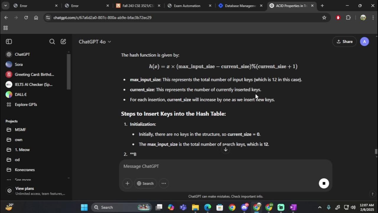 Hashing | DBMS FINAL | C101 | UIU | - YouTube