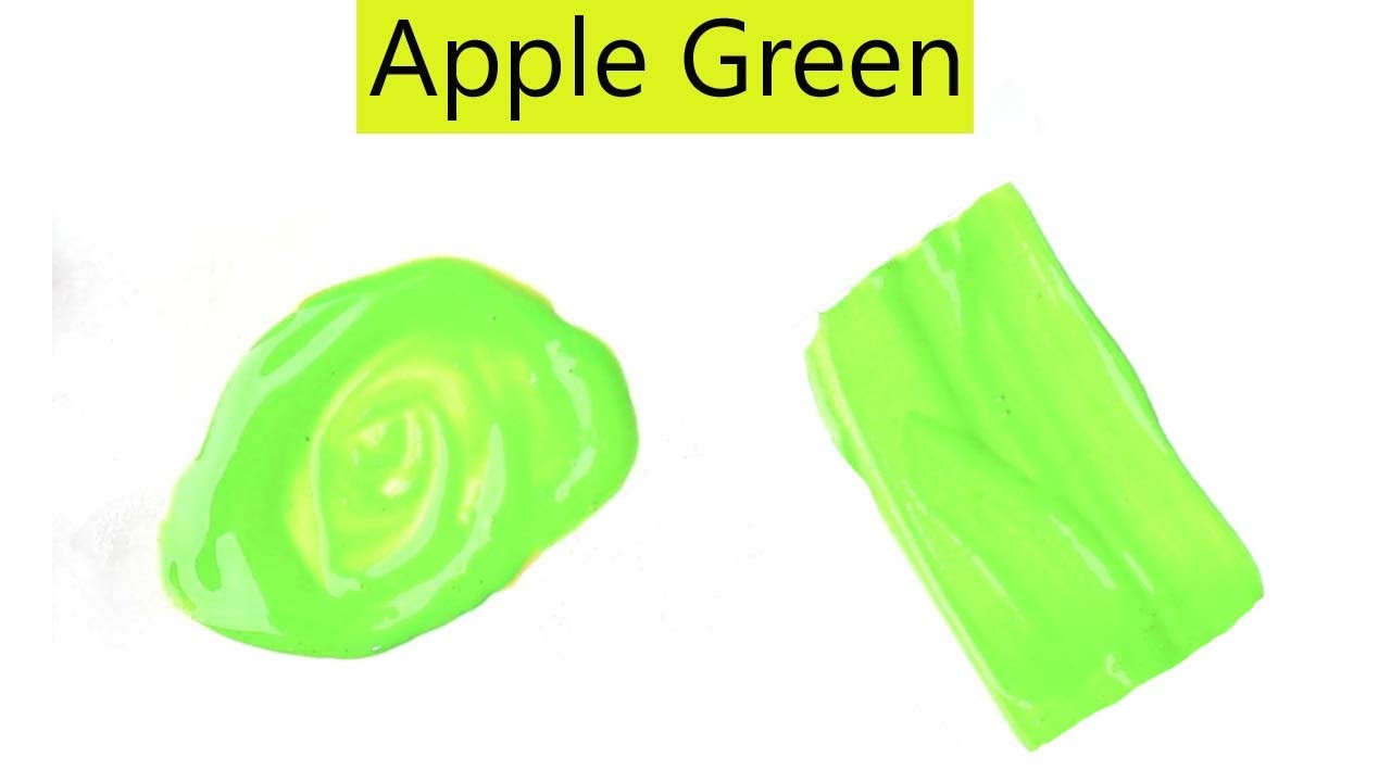 Apple Green Color How To Make Apple Green Color Color Mixing Video apple-green-color-how-to-make-apple-green-color-color-mixing-video