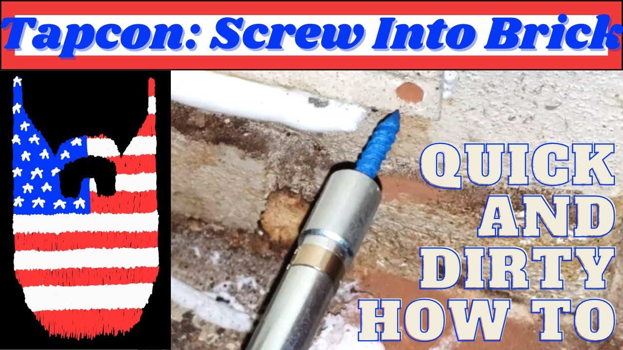 Tapcon Easily Screw Into Brick And Concrete YouTube