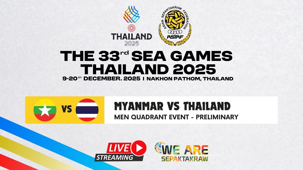 M85 MEN QUADRANT - MYANMAR vs THAILAND - 33rd SEA GAMES 2025 THAILAND ...