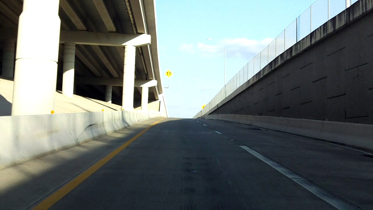 Sam Houston Tollway outer loop ramp to Westpark Tollway eastbound - YouTube