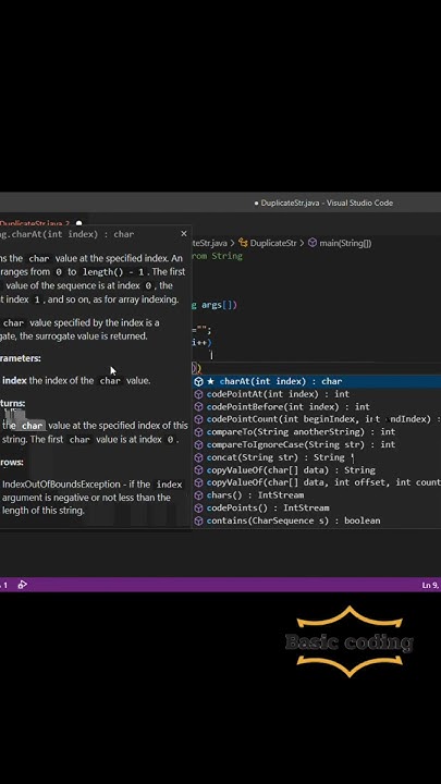 Removing Duplicate Characters From The String Using Java Java Programming Strings Basic