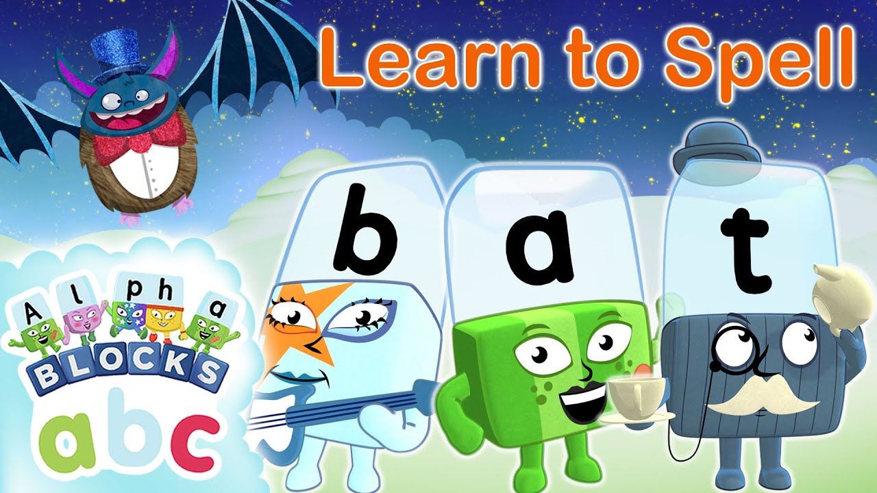 @officialalphablocks - Can you Spell B-A-T? 🦇 | Learn to Spell | # ...