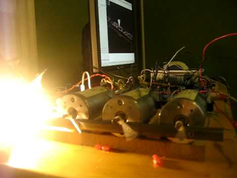 3 axis EMC Linux G Code test /Gecko 320/340 drives - YouTube