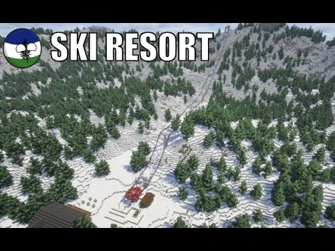 Building a Realistic Ski Resort in Minecraft - YouTube