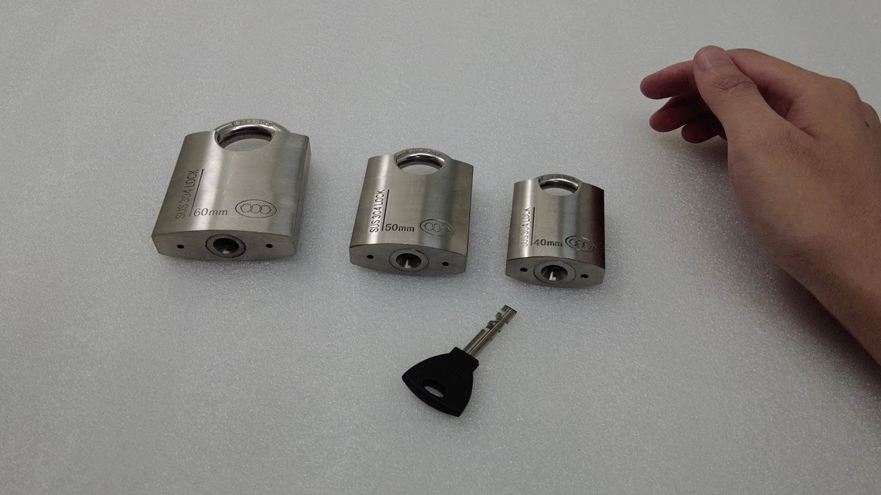 40mm/50mm/60mm SUS 304 Stainless Padlock For Skilled Gaming Machines ...