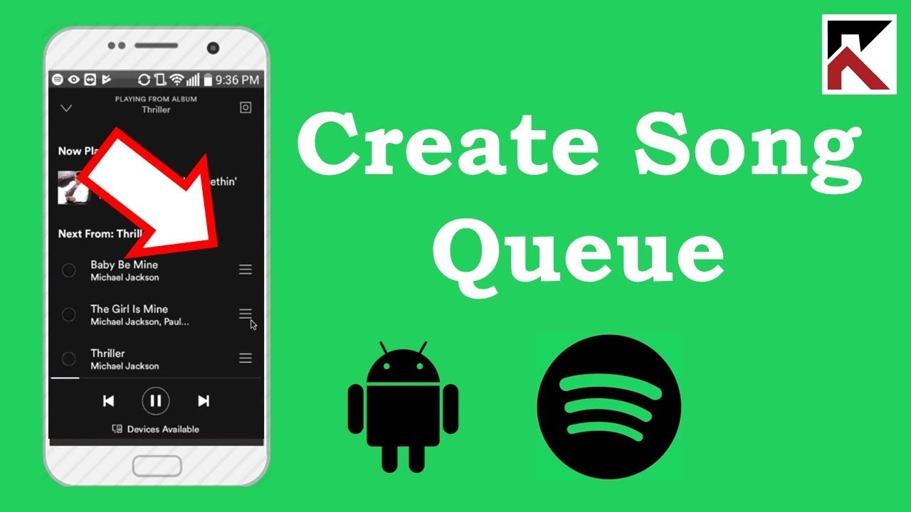 How To Create Song Queue Spotify Android - YouTube