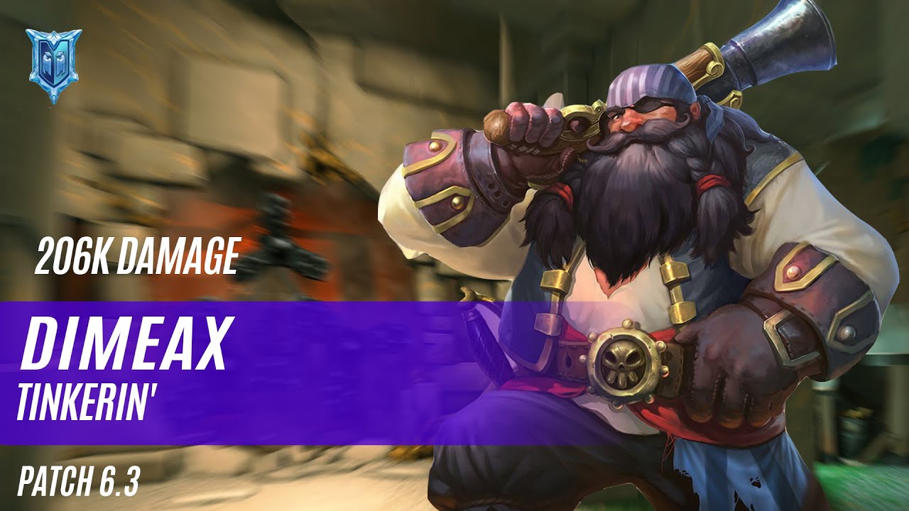 206K DAMAGE DIMEAX BARIK PALADINS COMPETITIVE (PATCH 6.3) TINKERIN ...