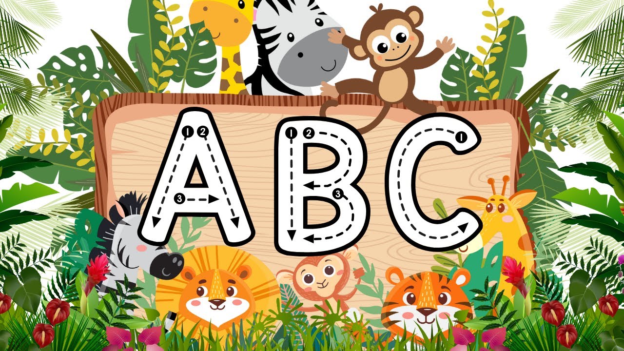 Kid's ABC Song | Tracing Letters A-Z | Learn Alphabet with Fun Safari ...