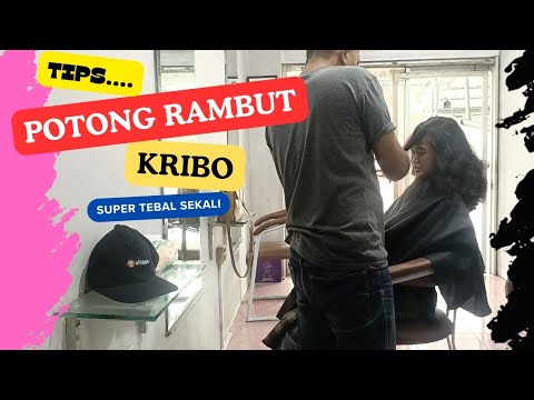 TIPS POTONG RAMBUT KRIBO #hairstyle #salonhits - YouTube