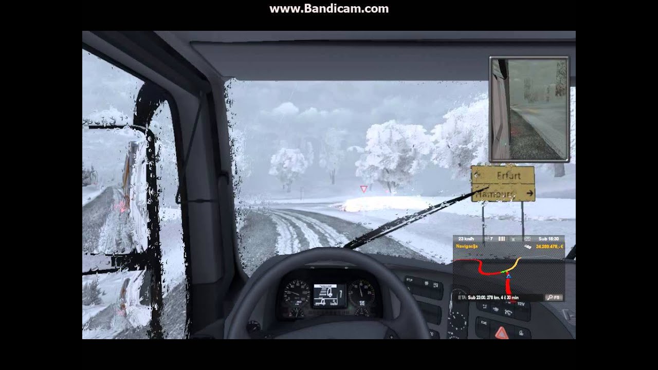 Euro Truck Simulator 2 - Snow Mod - YouTube