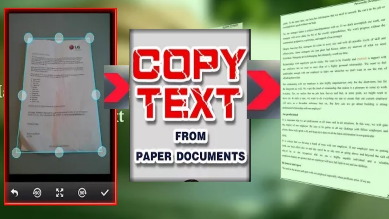 How to Convert Handwritten Notes in Word or Text using Cam scanner ...