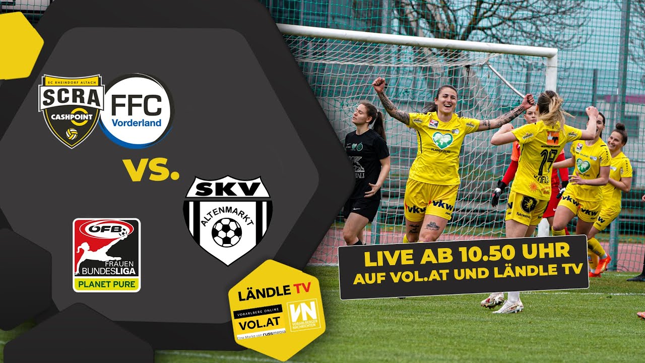 Frauen Fußball Bundesliga: SPG Altach Vorderland vs SKV Altenmarkt ...