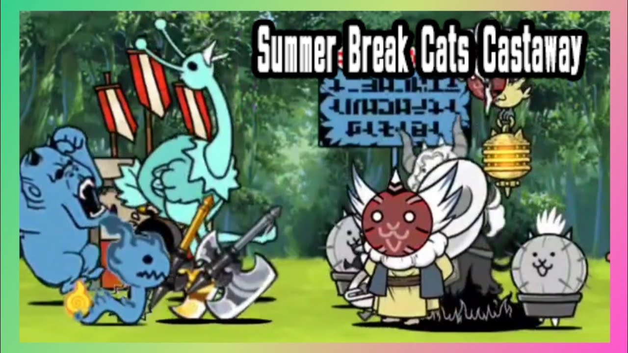 The Battle Cats - Summer Break Cats Castaway - YouTube