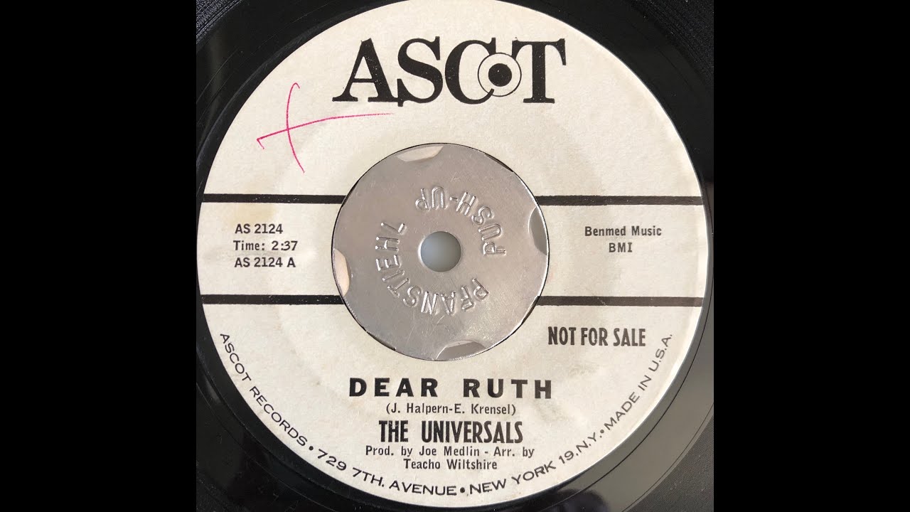 The Universals / Dear Ruth - YouTube