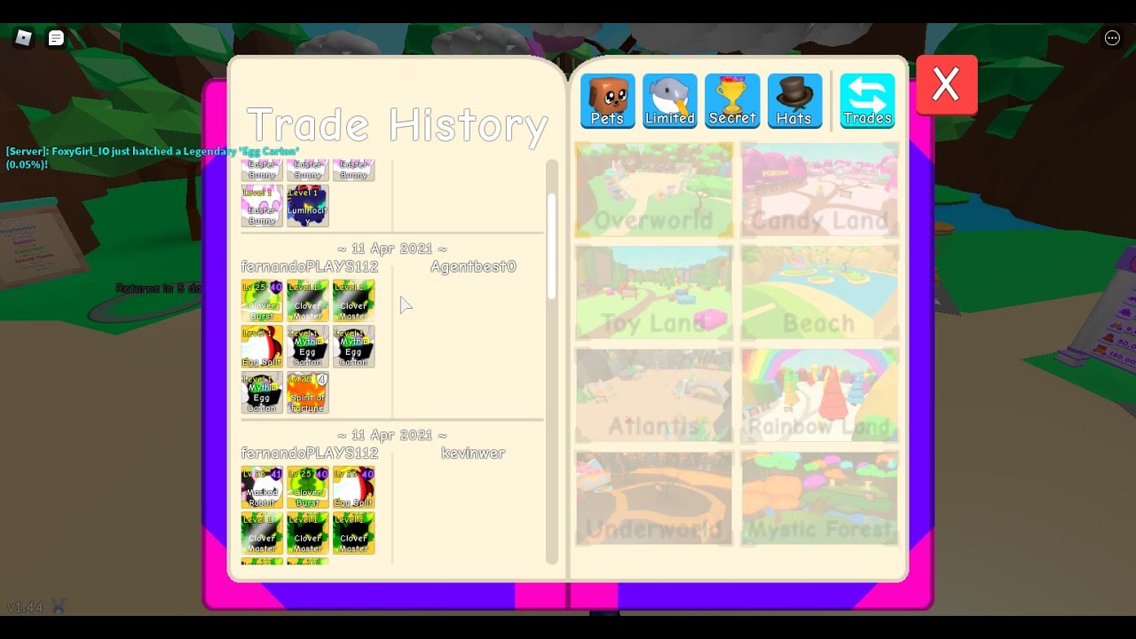 my first bgs video and im giving away pets - YouTube