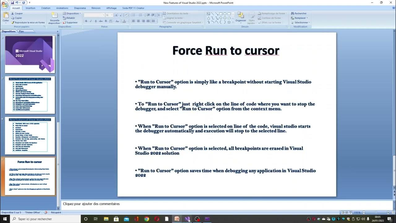 Force run to cursor in Visual Studio 2022 - YouTube