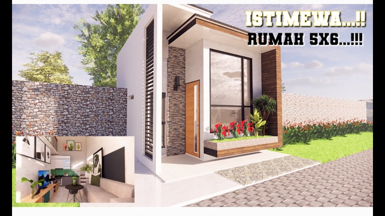 Lahan Terbatas? Ini Solusinya, Cocok Nih Desain Rumah Minimalis 5x6 ...