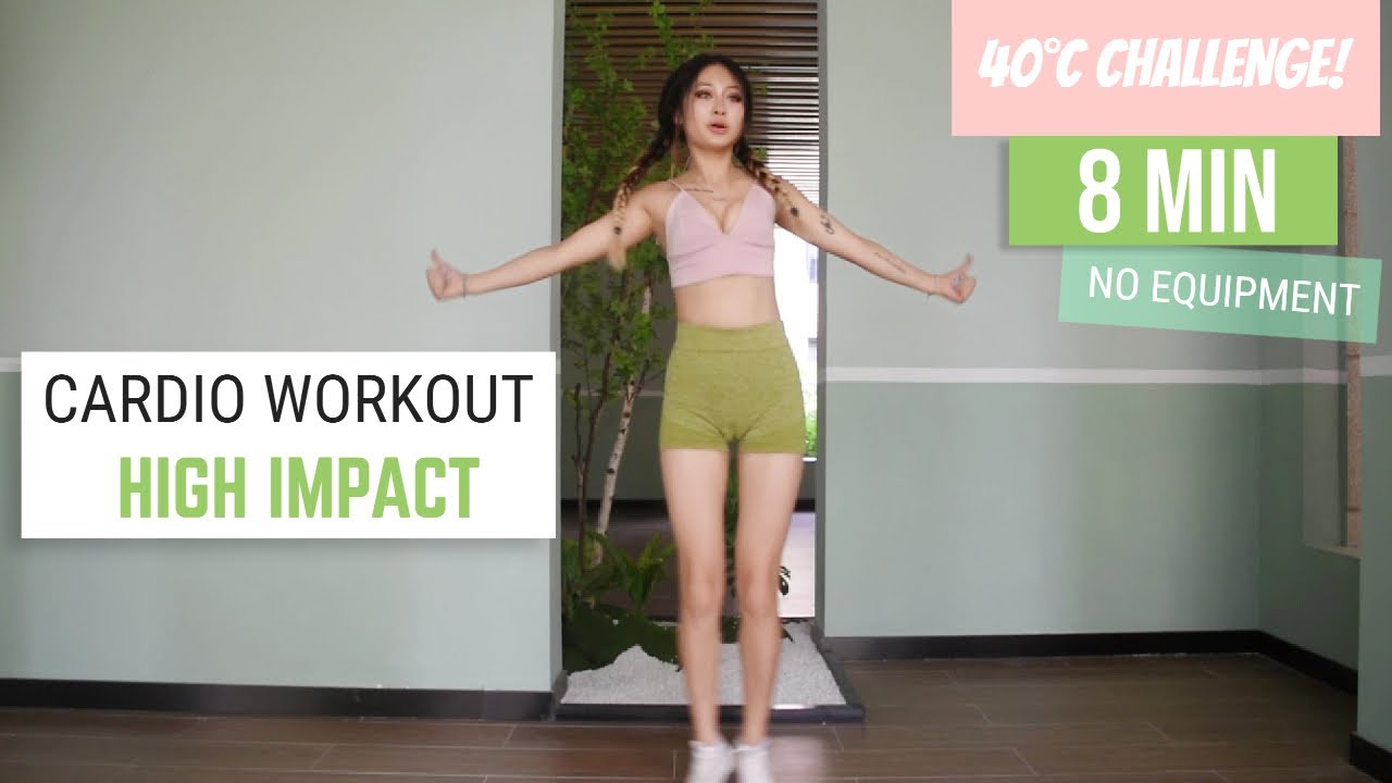 High Impact CARDIO Workout in 40°C Heat! | LOSE CALORIES QUICKLY / 2 ...