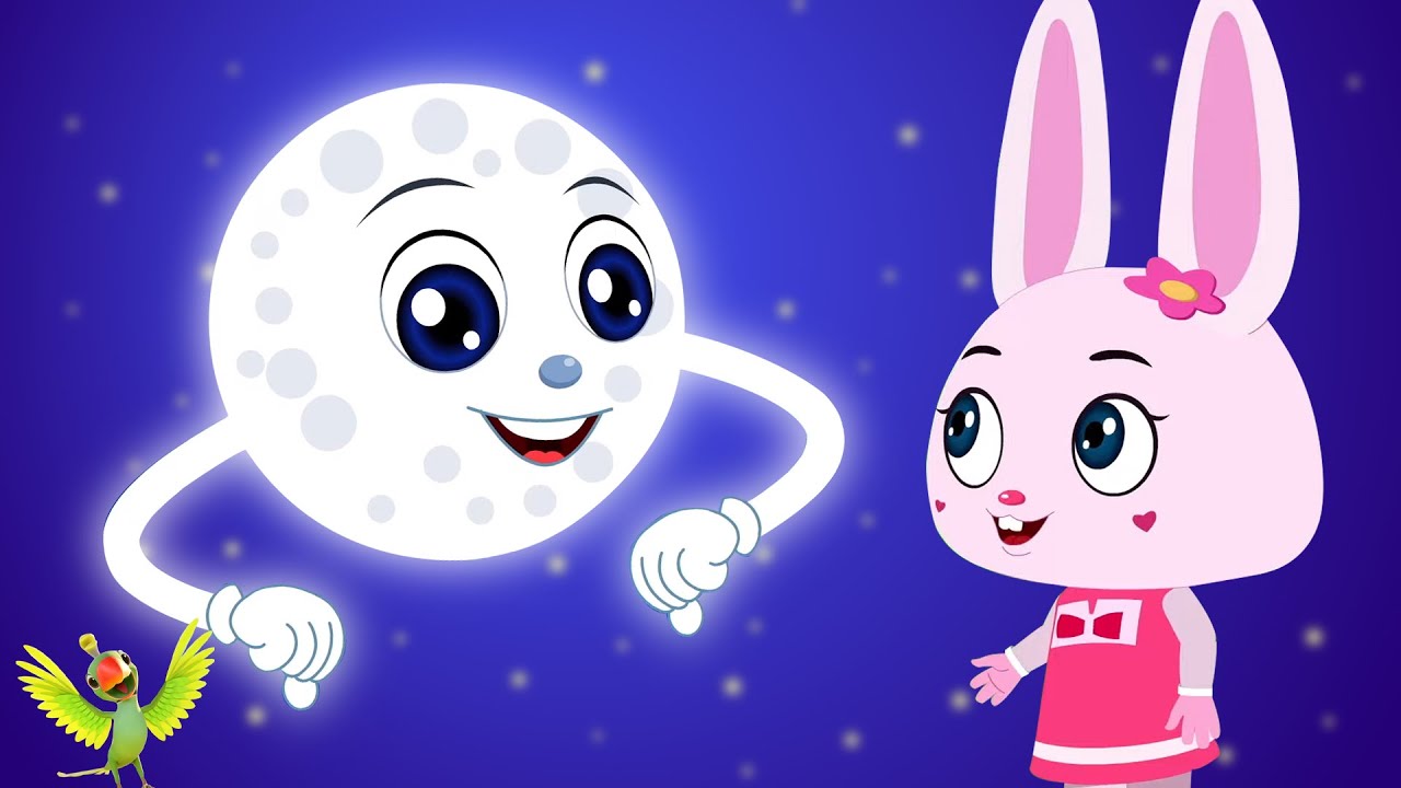 Chanda Mama Cartoon, चंदा मामा, Hindi Lullaby for Babies and Kids Rhyme ...
