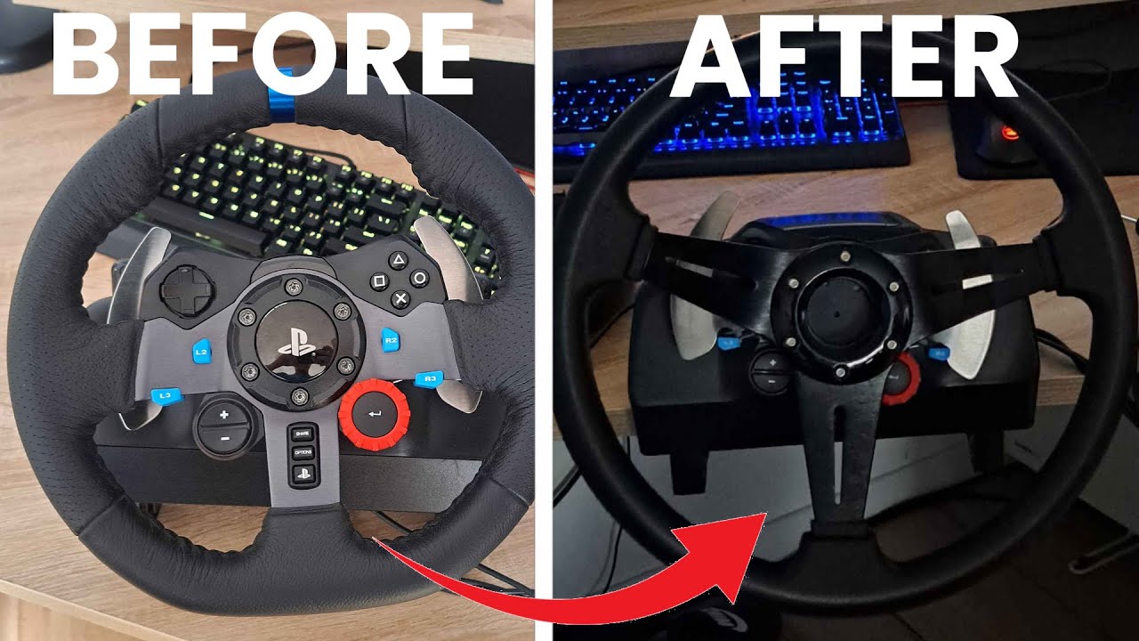 How to install a custom steering wheel on your logitech G29 | # ...