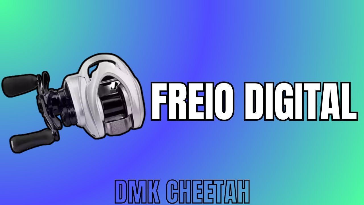 Carretilha DMK Cheetah: Freio digital, super leve, com 11 rolamentos e ...