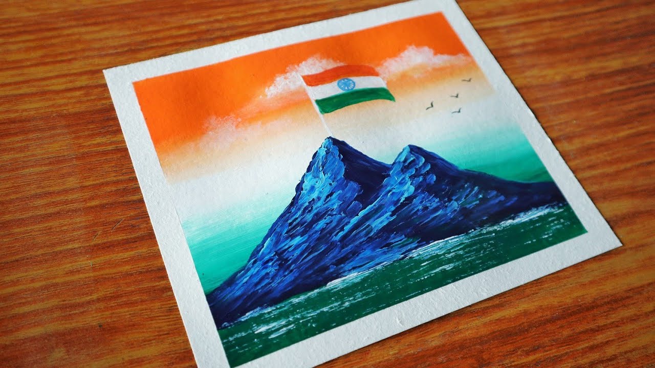 Independence day drawing / how to draw independence day easy - YouTube