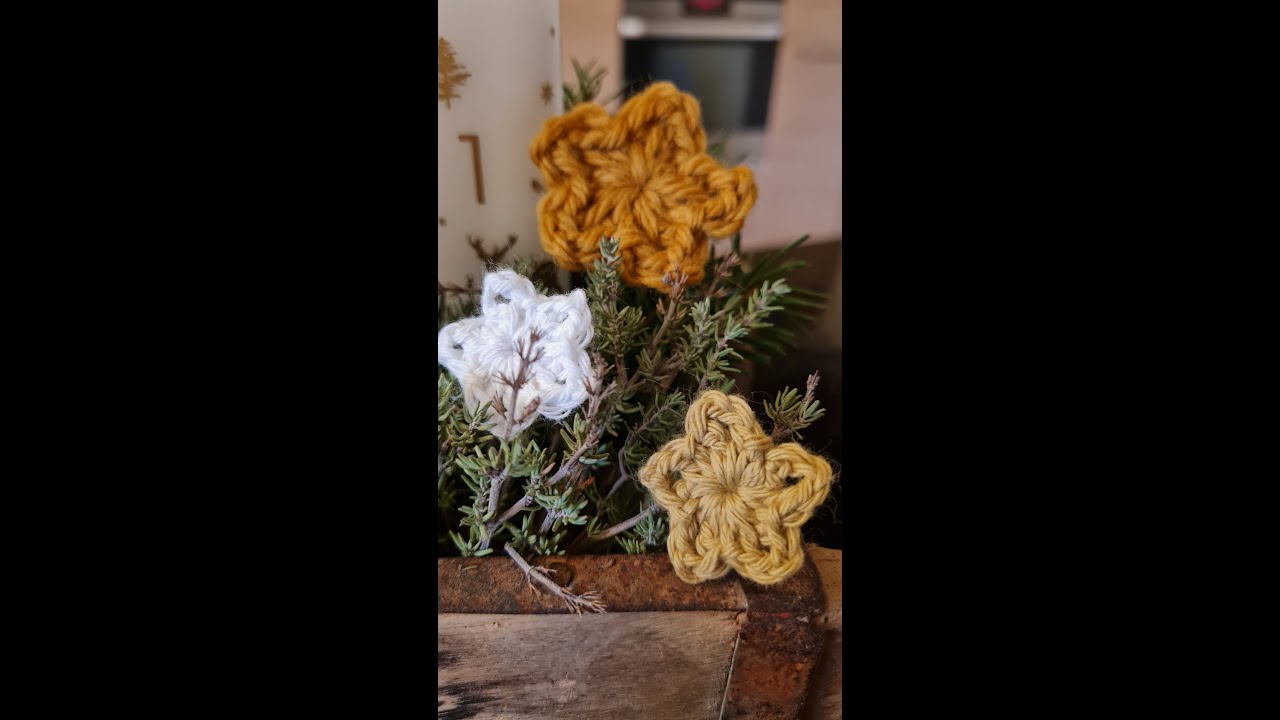 Lær at hækle - en lille stjerne - YouTube