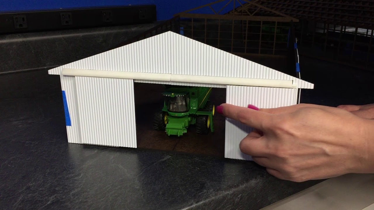 S Scale barn sliding doors - YouTube