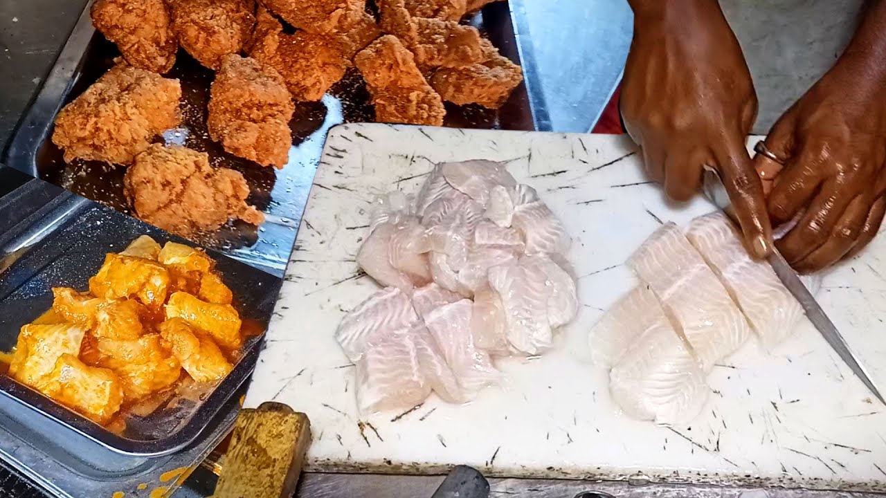 রাস্তায় মচমচে ডরি ফিশ! পারফেক্ট বিবিকিউ এবং ফ্রাই রেসিপি! | Street ...